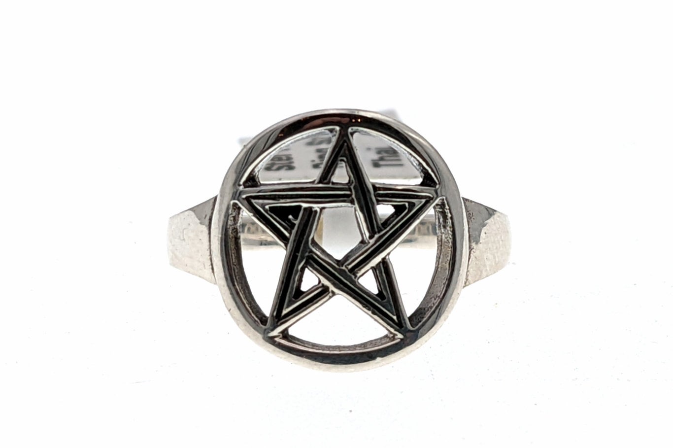 Sterling Silver Pentagram Ring (Multiple Sizes) | Burnie's Rock Shop, Inc.